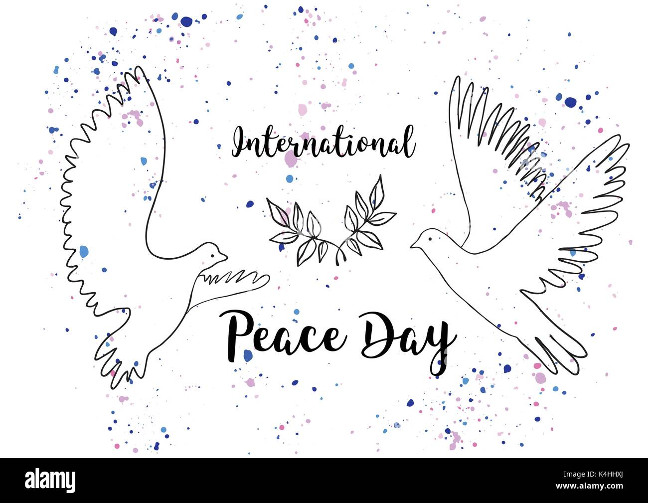 Holiday greetings illustration International Peace Day Stock Vector ...