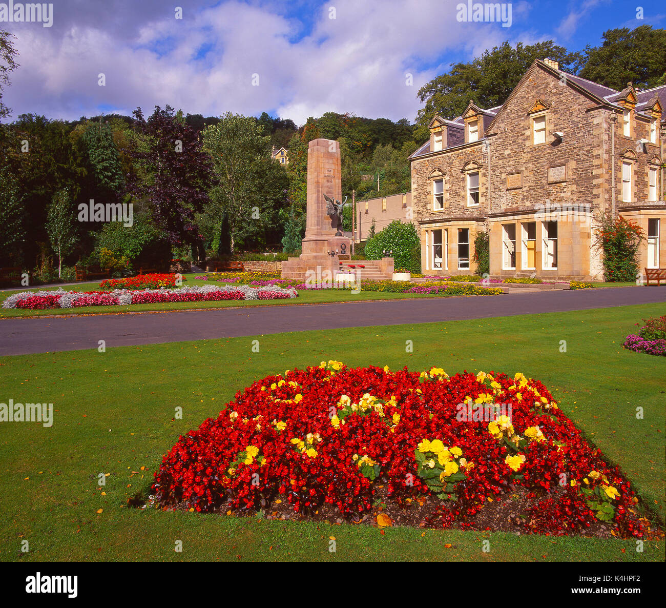Beautiful gardens and museum at Milton Lodge Park near Hawick, Scottish ...