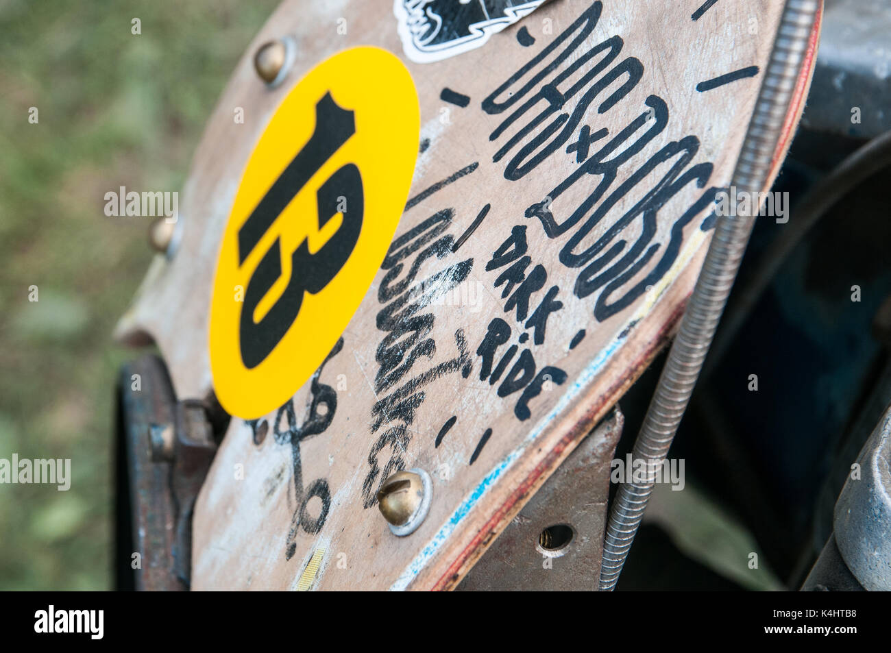 racing number 13 on motorbike Stock Photo - Alamy