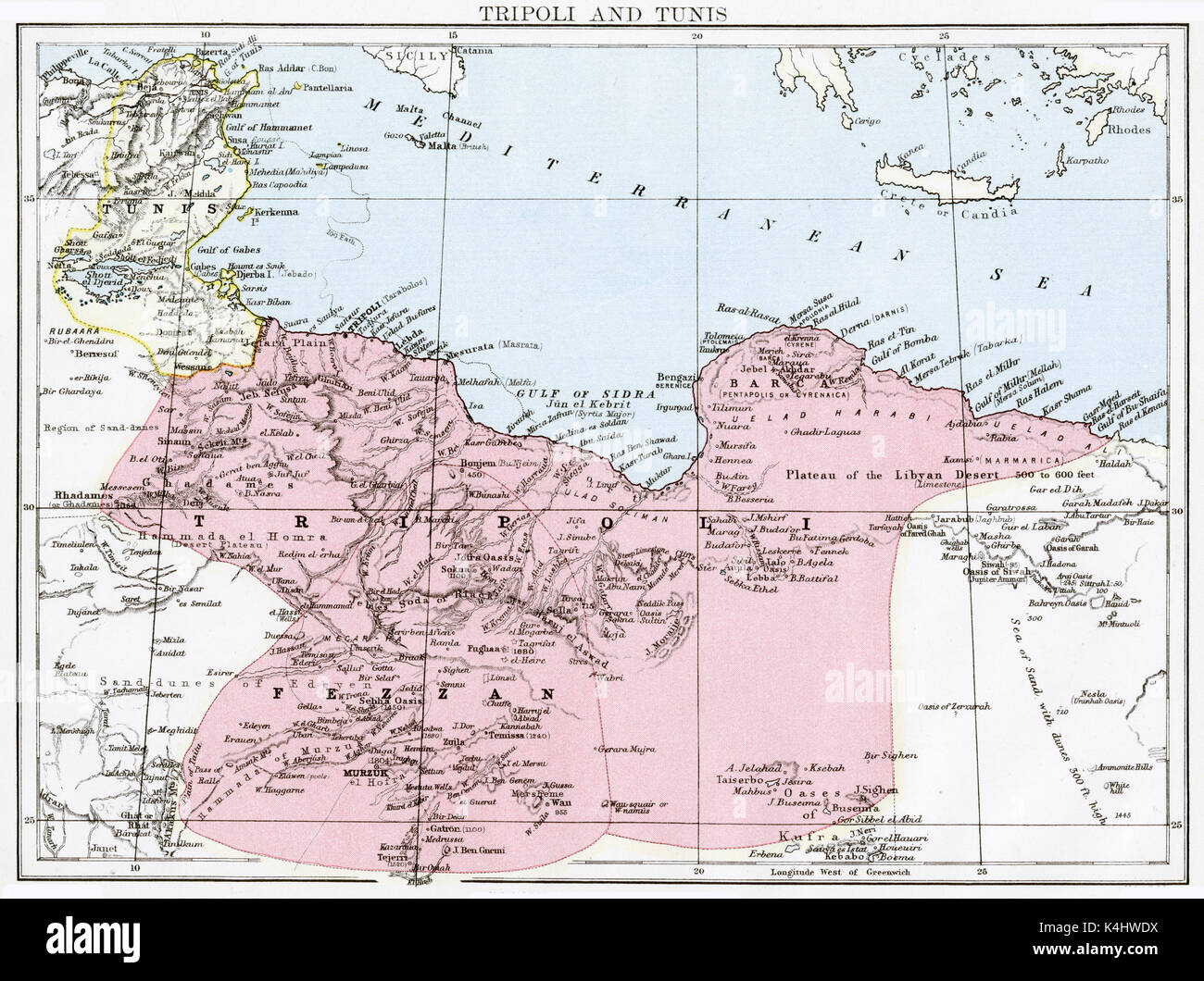 Tripoli map hi-res stock photography and images - Alamy