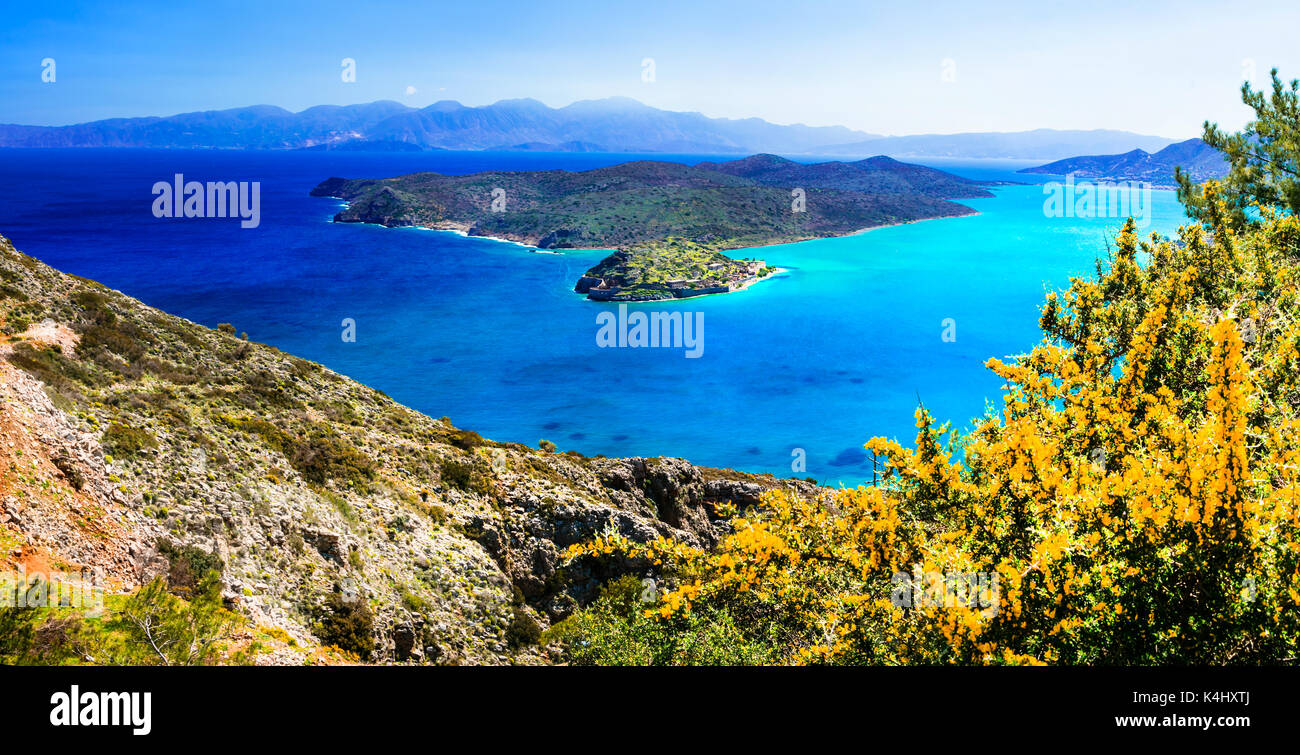 Spinalonga and plaka beach hi-res stock photography and images - Alamy