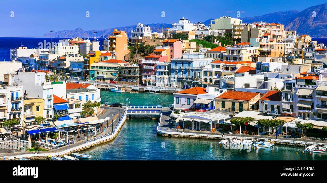 Greece crete agios nikolaos hi-res stock photography and images - Alamy