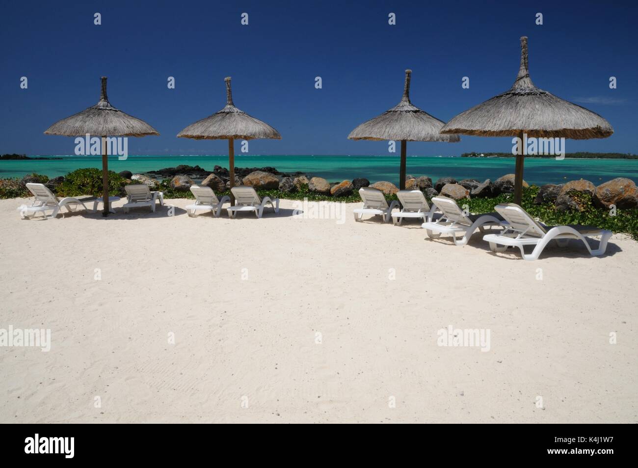 Mauritius island beach sunbathing hi-res stock photography and images ...