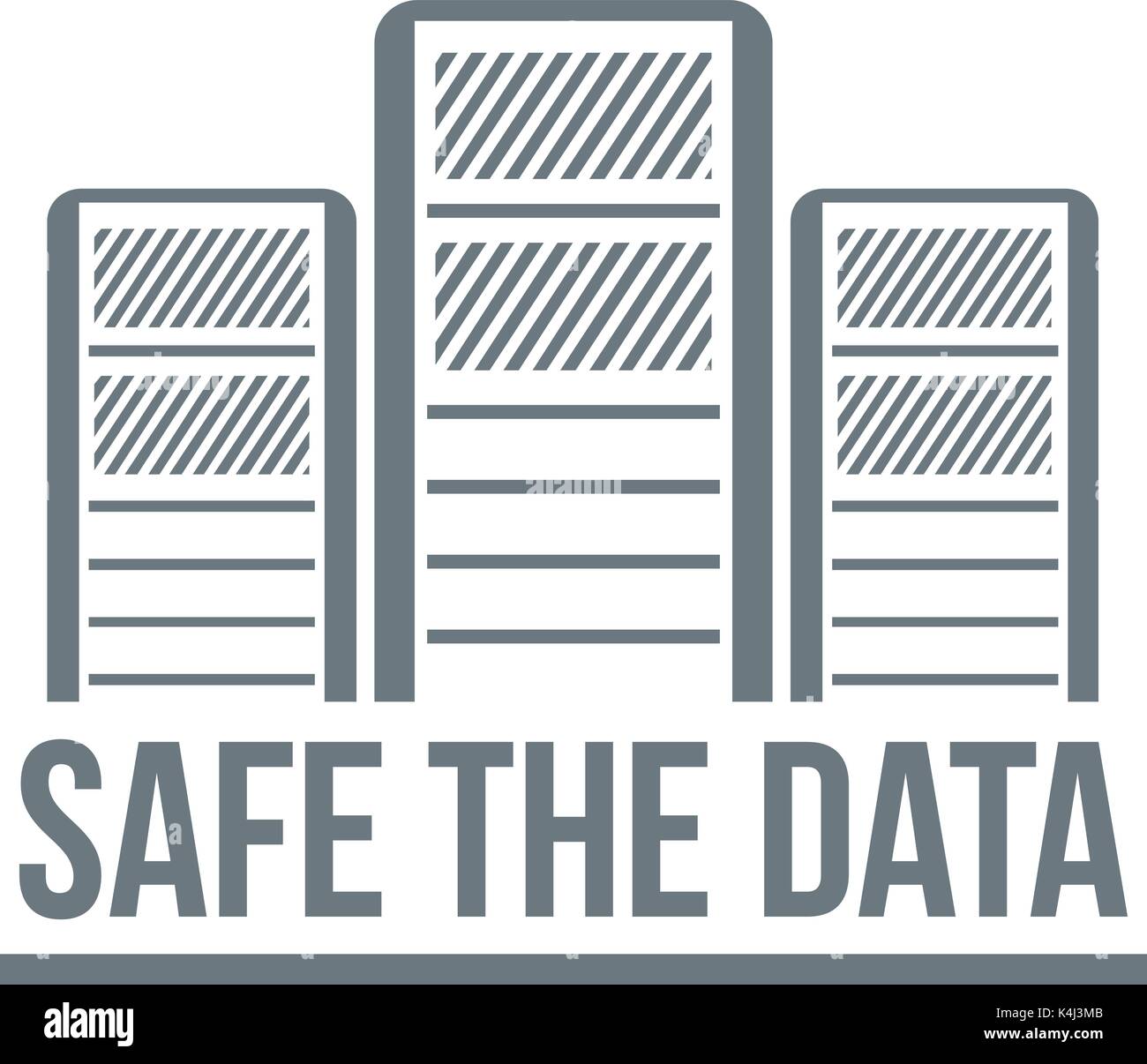Safe the data logo, simple style Stock Vector Image & Art - Alamy