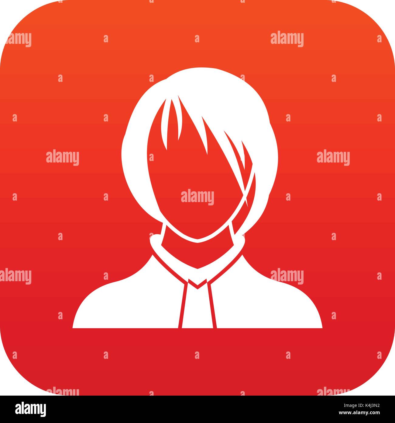 Woman icon digital red Stock Vector Image & Art - Alamy