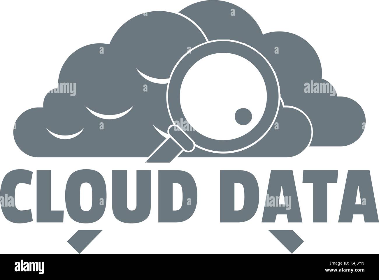 Cloud data logo, simple style Stock Vector Image & Art - Alamy