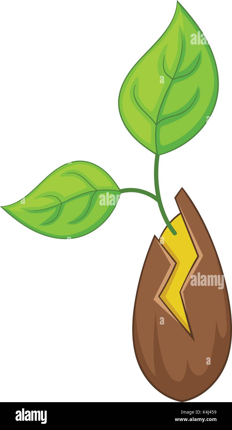 Seed sprouting icon, cartoon style Stock Vector Image & Art - Alamy
