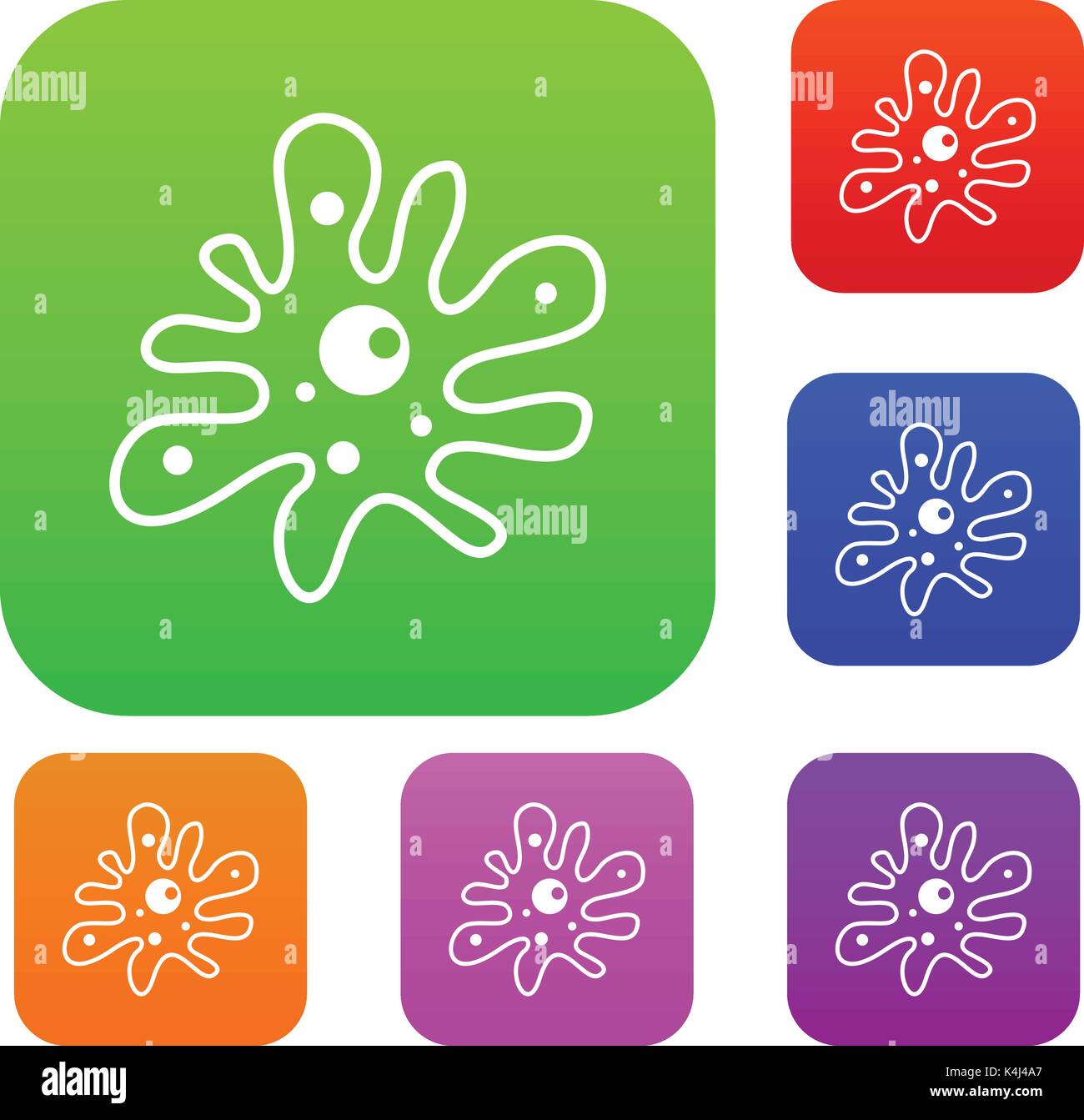 Amoeba set collection Stock Vector Image & Art - Alamy