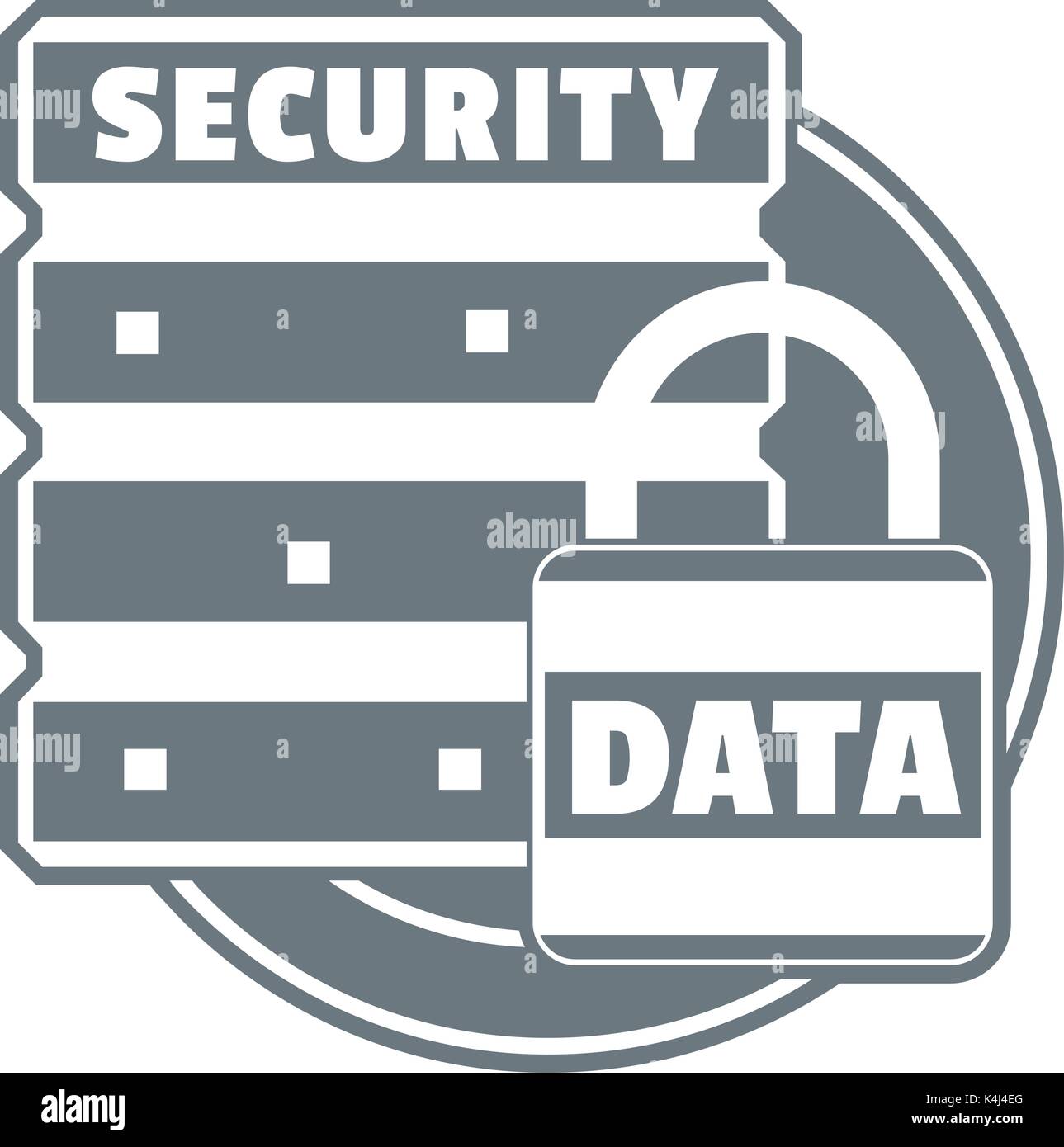 Lock data security logo, simple style Stock Vector Image & Art - Alamy
