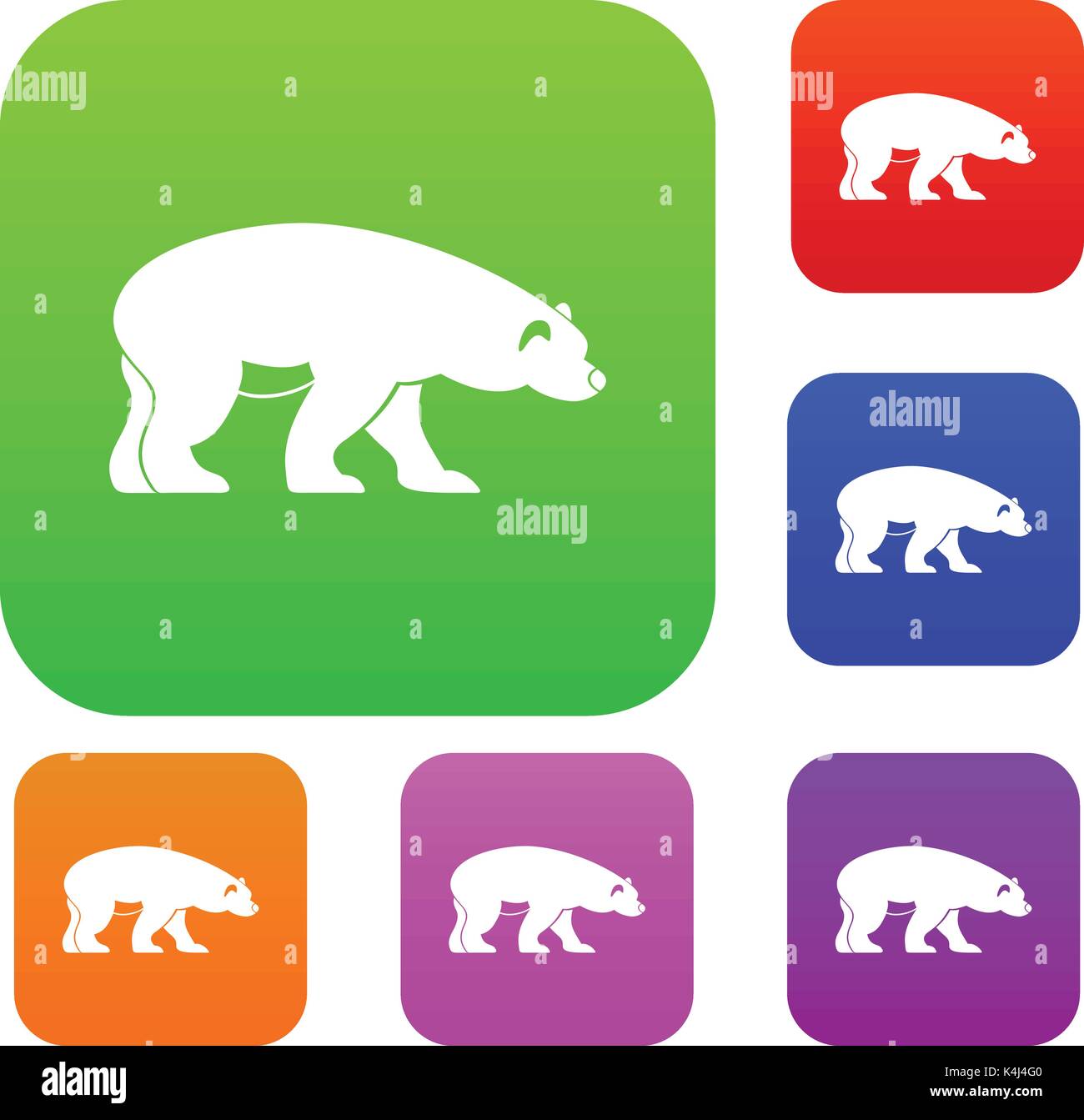 Bear set collection Stock Vector Image & Art - Alamy