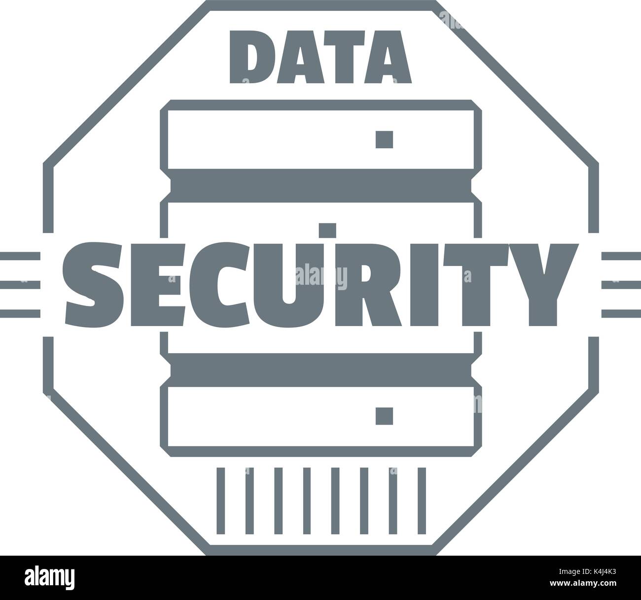 Personal data security logo, simple style Stock Vector Image & Art - Alamy