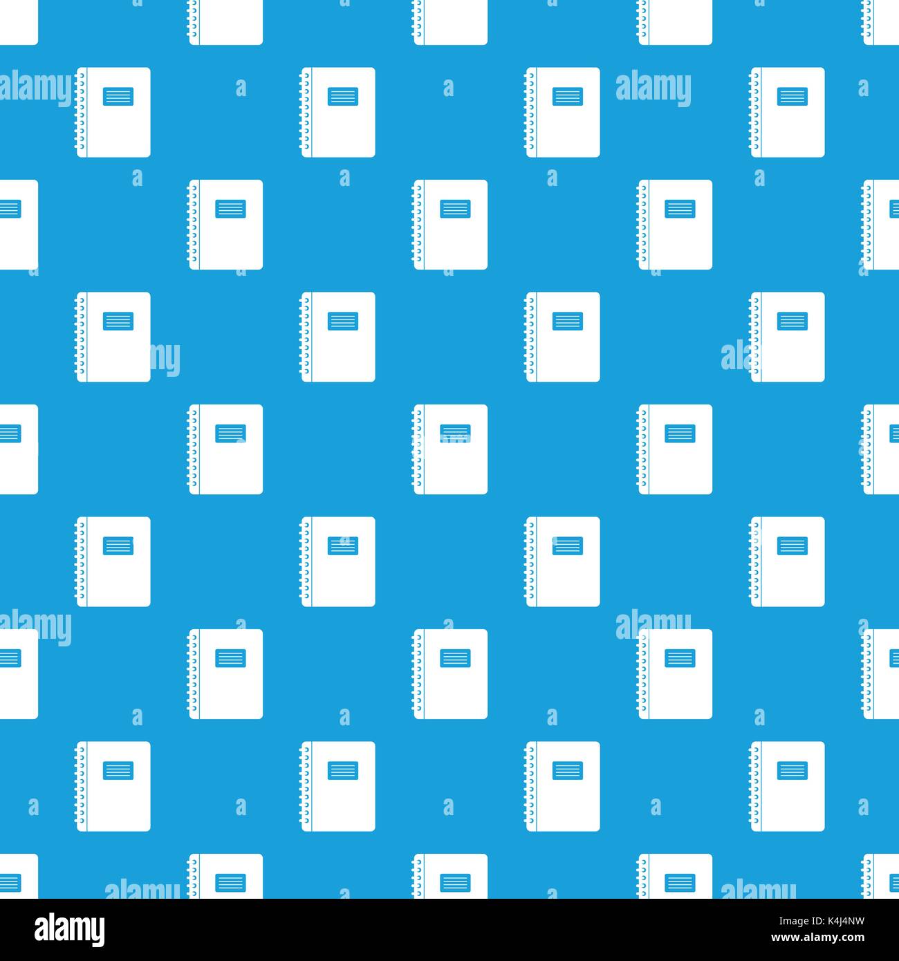Spiral notepad pattern seamless blue Stock Vector Image & Art - Alamy