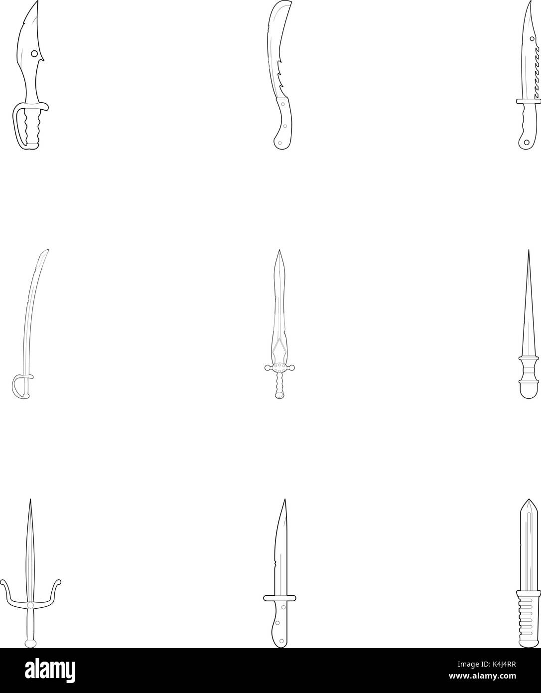 Pirate cutlass sword Black and White Stock Photos & Images - Alamy