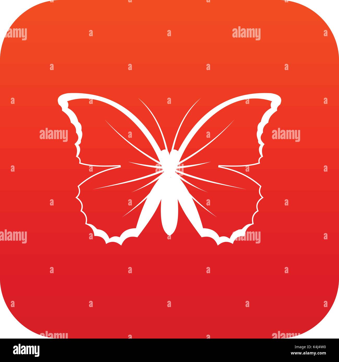 Butterfly icon digital red Stock Vector Image & Art - Alamy