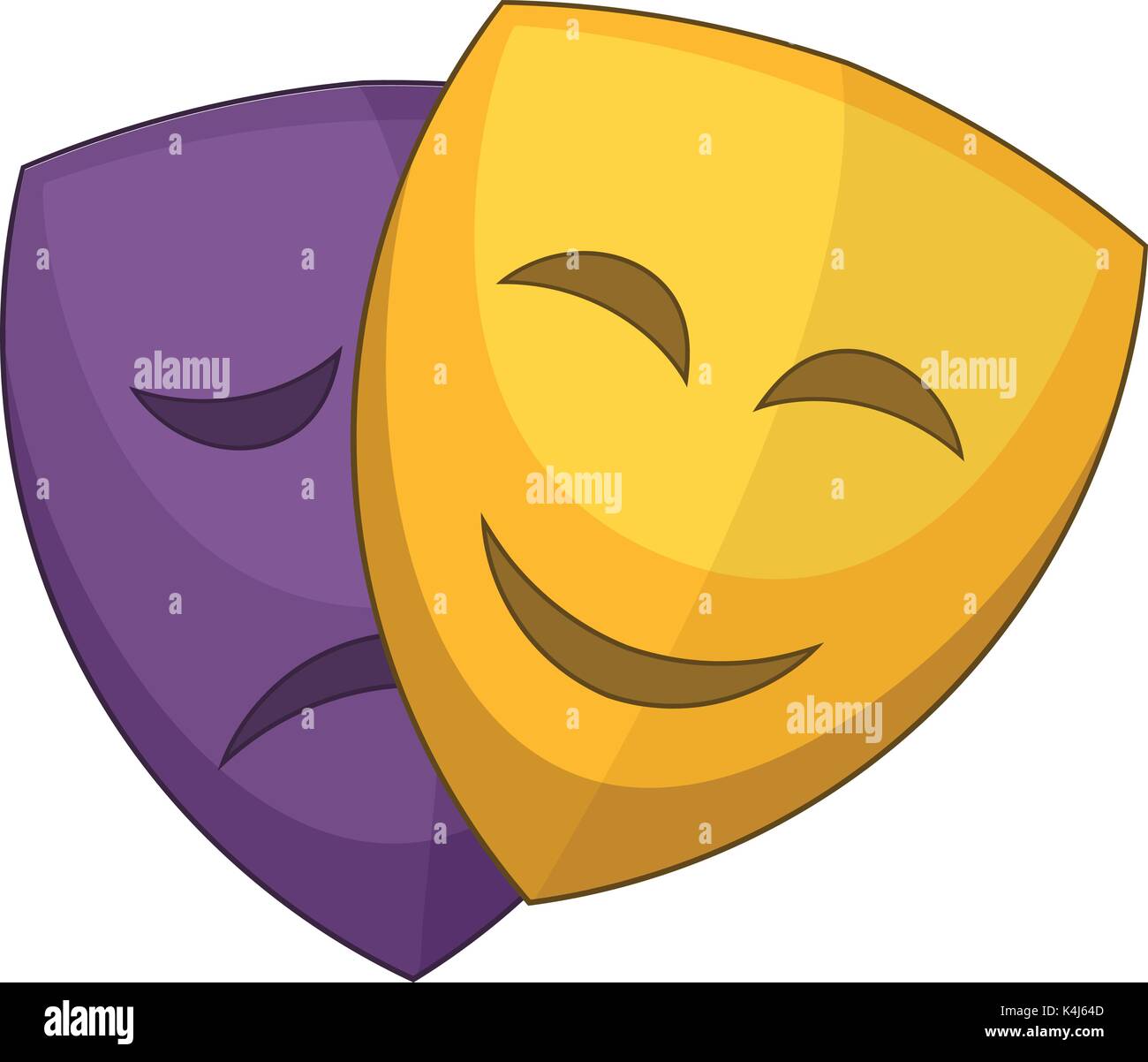 Theater masks icon, cartoon style Stock Vector Image & Art - Alamy