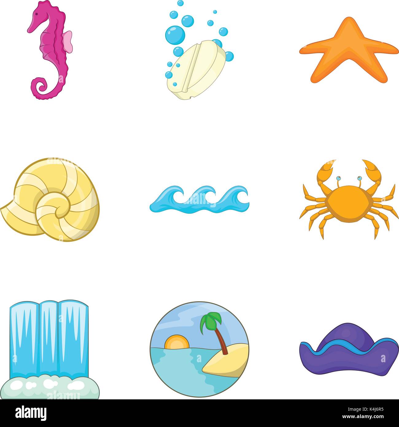 Dip icons set, cartoon style Stock Vector Image & Art - Alamy