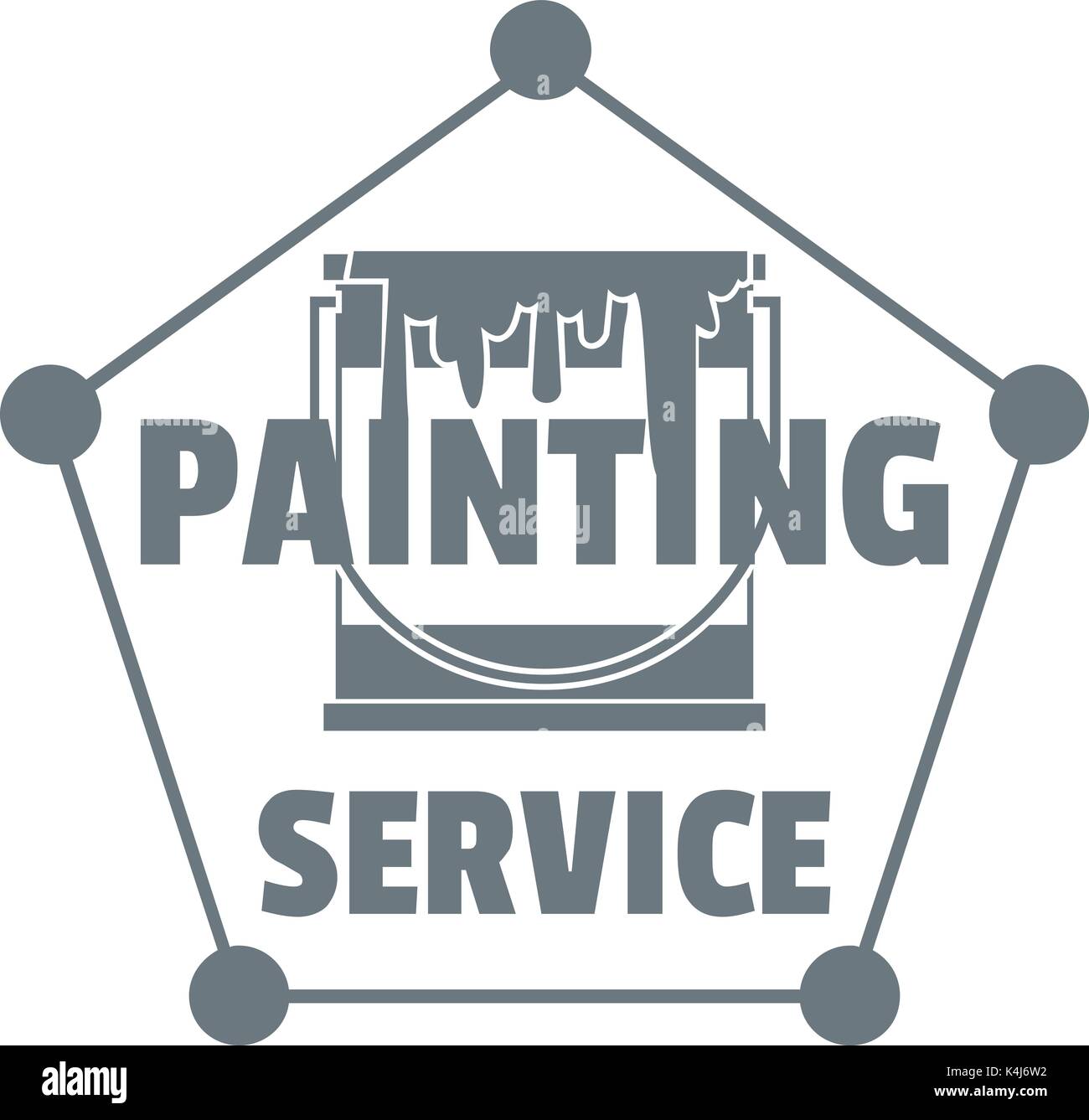 Painting service logo, simple style Stock Vector Image & Art - Alamy