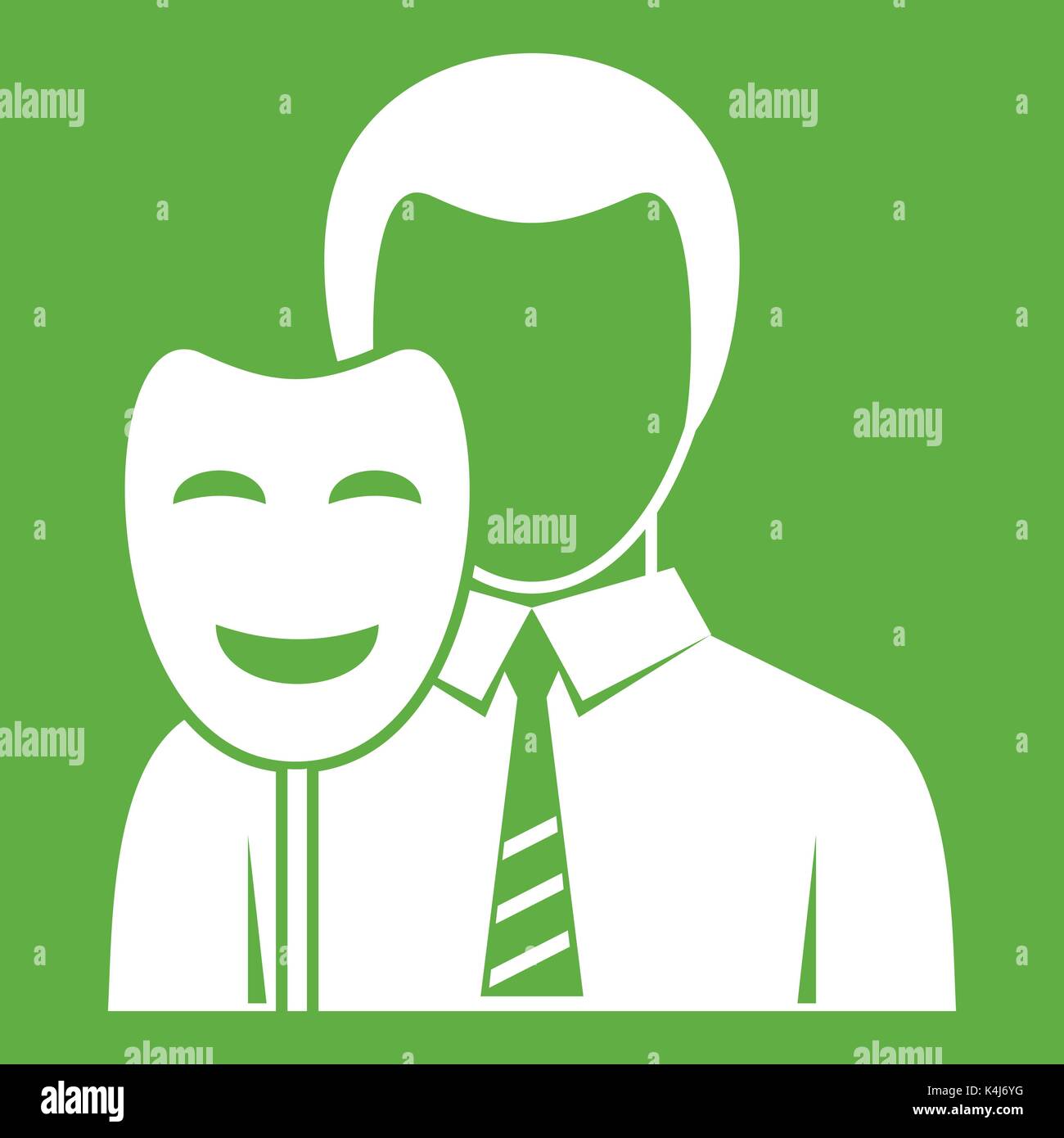 Businessman smiley face sign Stock Vector Images - Alamy