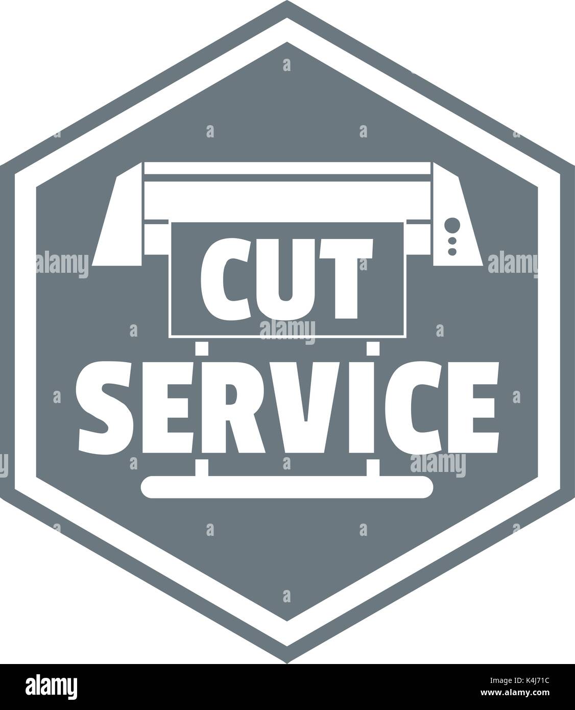 Cut service logo, simple style Stock Vector Image & Art - Alamy