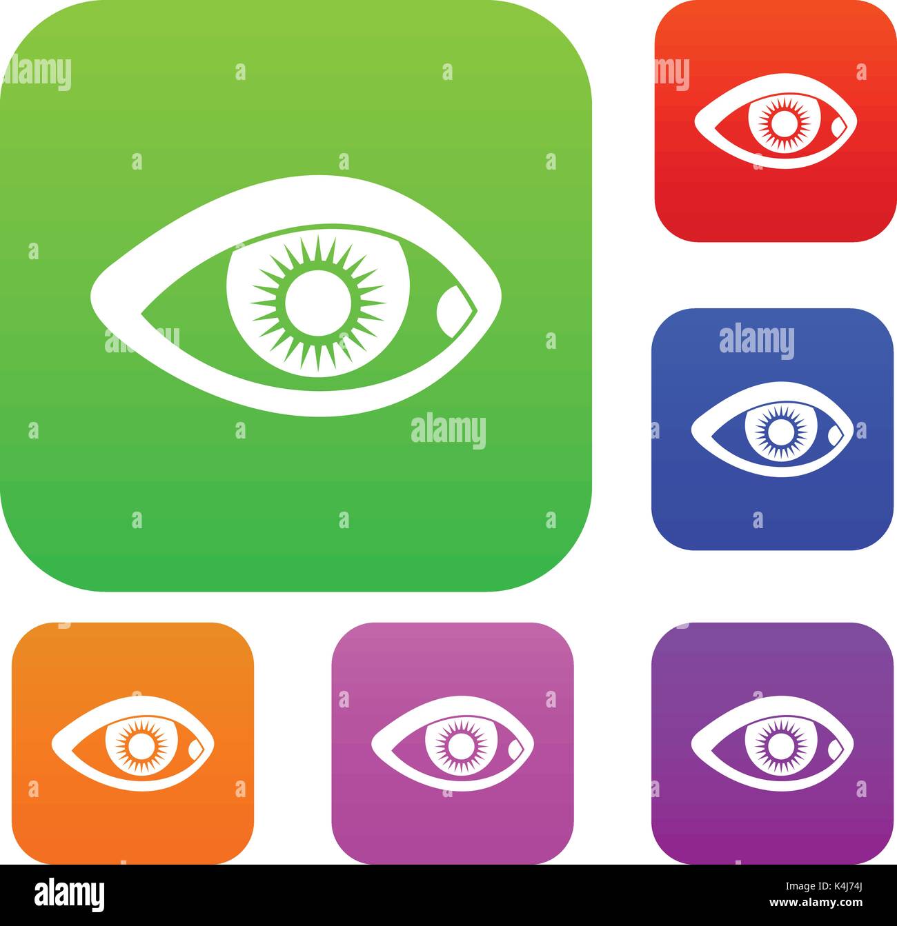 Eye set collection Stock Vector Image & Art - Alamy