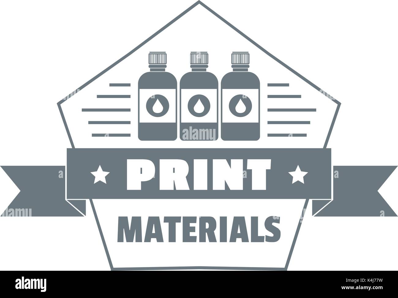 Print materials logo, simple style Stock Vector Image & Art - Alamy