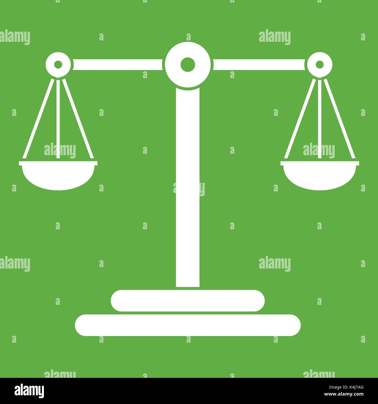 Scales balance icon green Stock Vector Image & Art - Alamy