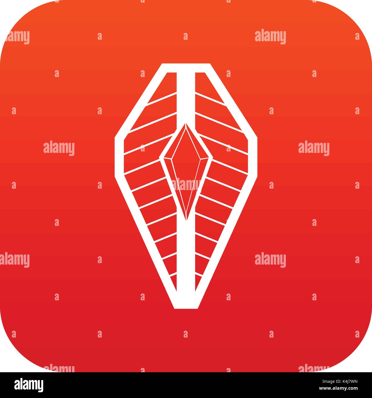Shield icon digital red Stock Vector Image & Art - Alamy