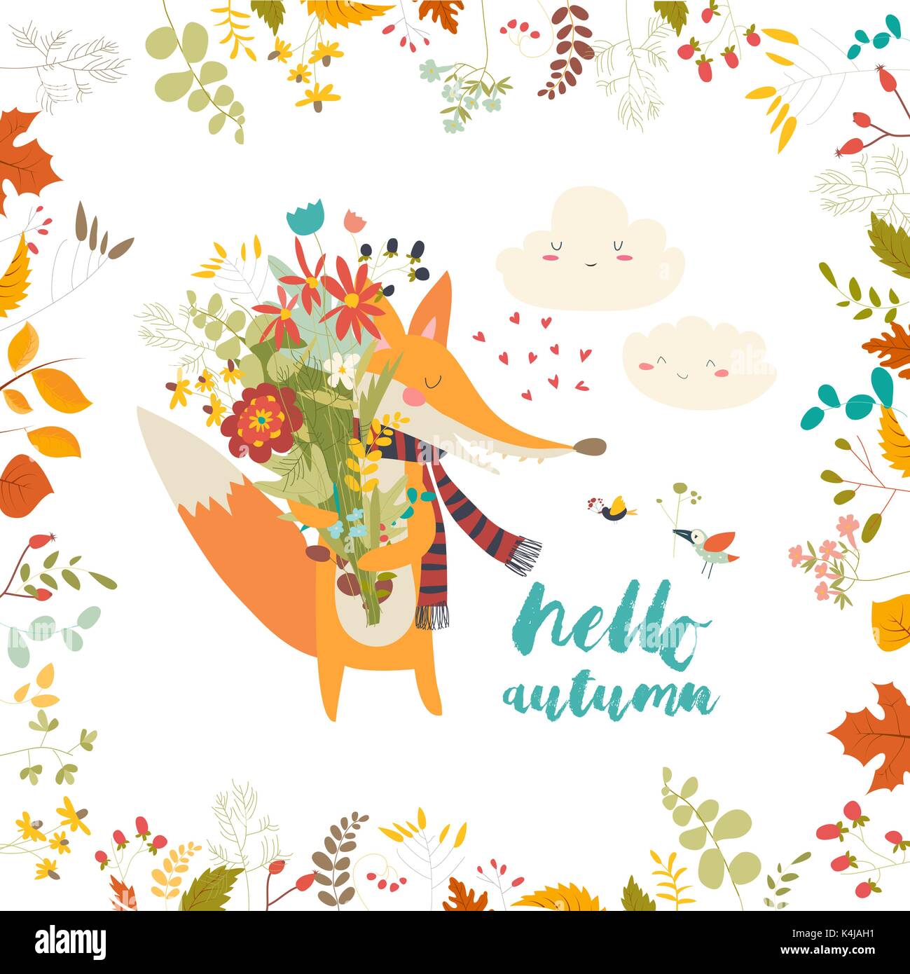 Fall bouquet Stock Vector Images - Alamy