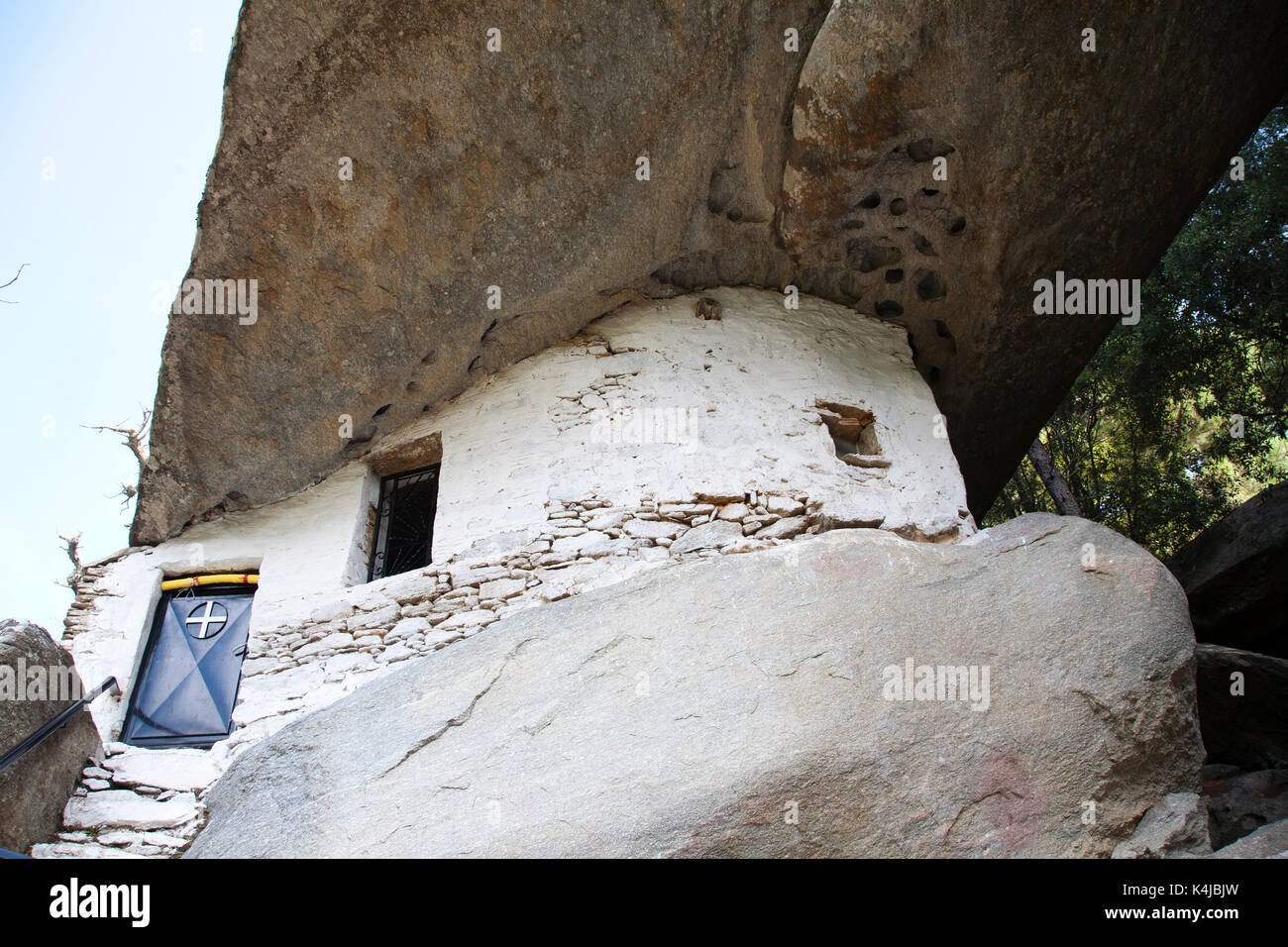 Theoktisti Monastery, Ikaria island, Aegean Sea, Greece, Europe Stock ...