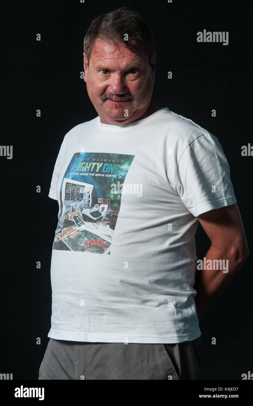 British comic writer and editor Steve MacManus attends a photocall ...