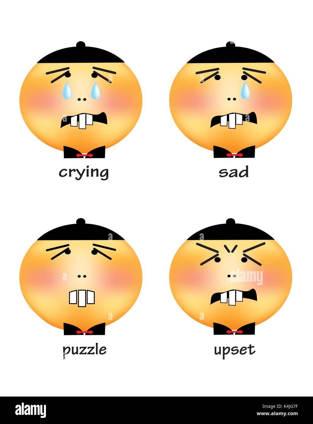 Emoji - different facial expression Stock Vector Image & Art - Alamy