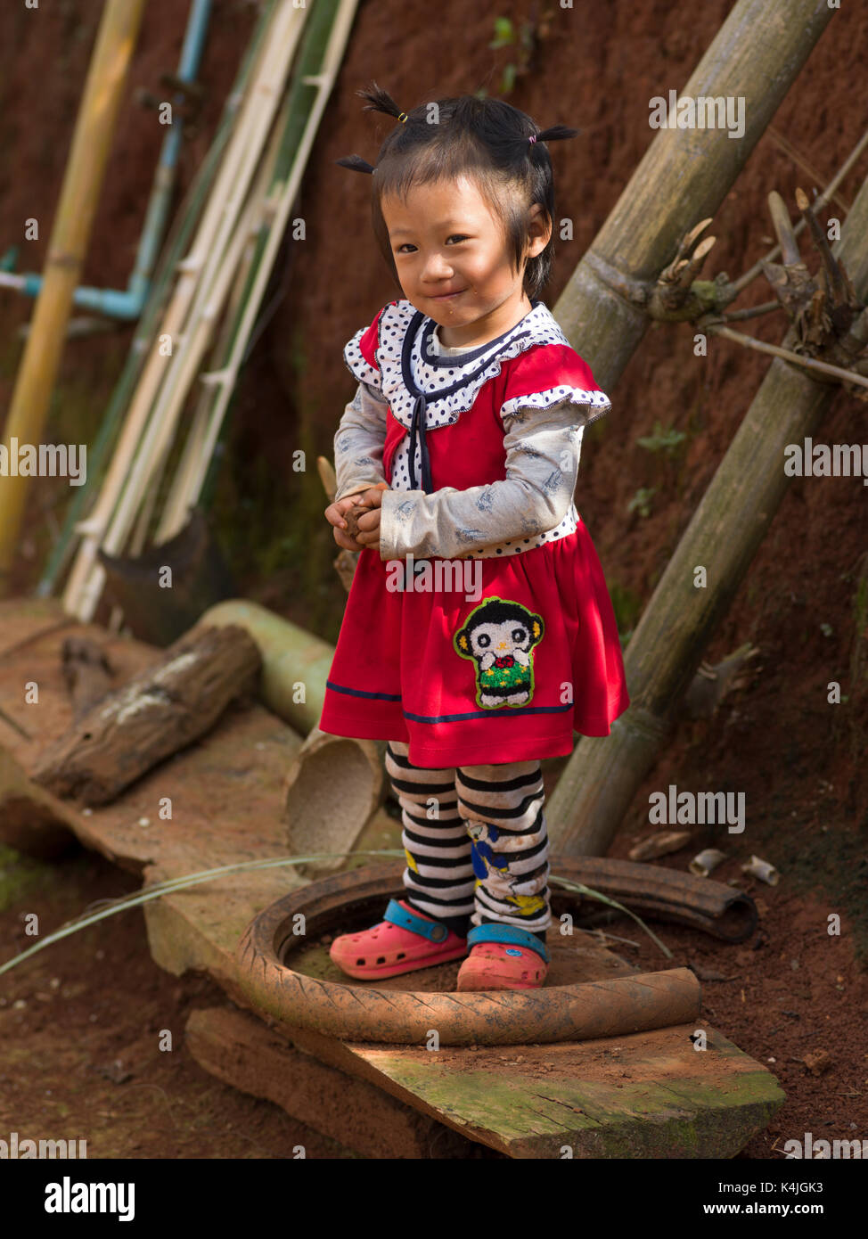 Girl smiling, Chiang Rai, Thailand Stock Photo - Alamy