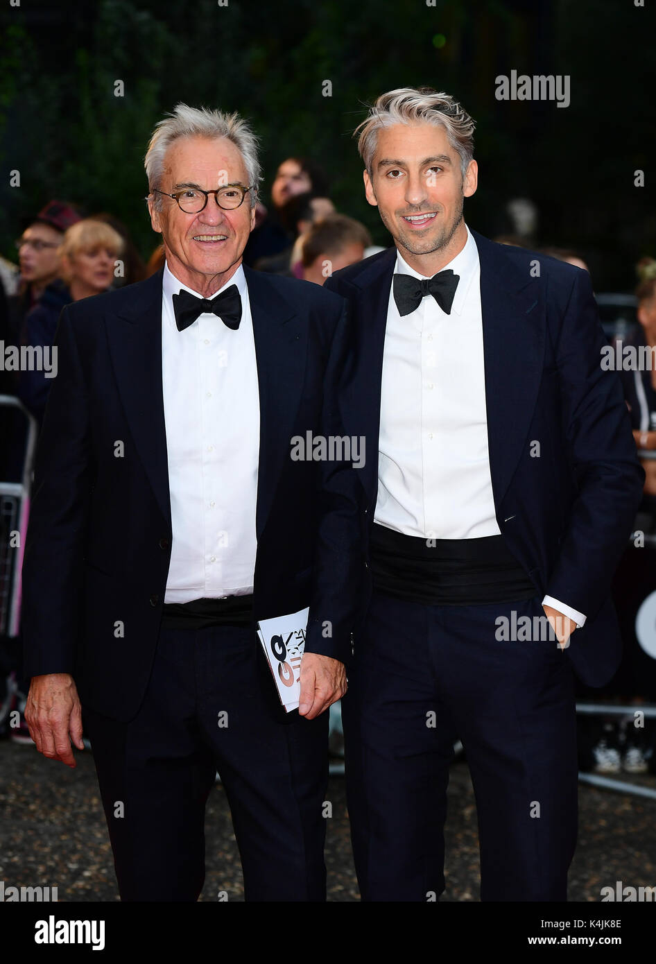 Larry Lamb (left) and George Lamb attending the GQ Men of the Year ...