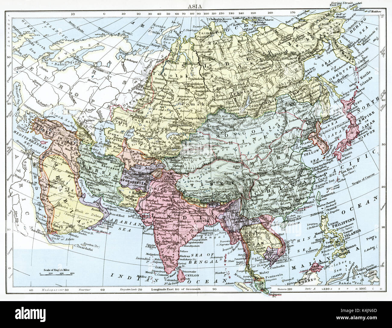 Map of 1875 hi-res stock photography and images - Alamy
