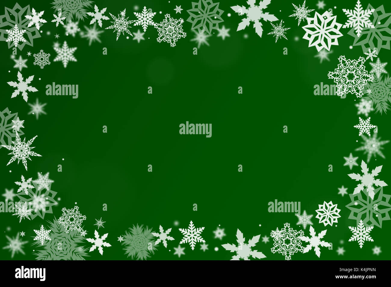 Winter background with snow as a christmas card frame Stock Photo - Alamy