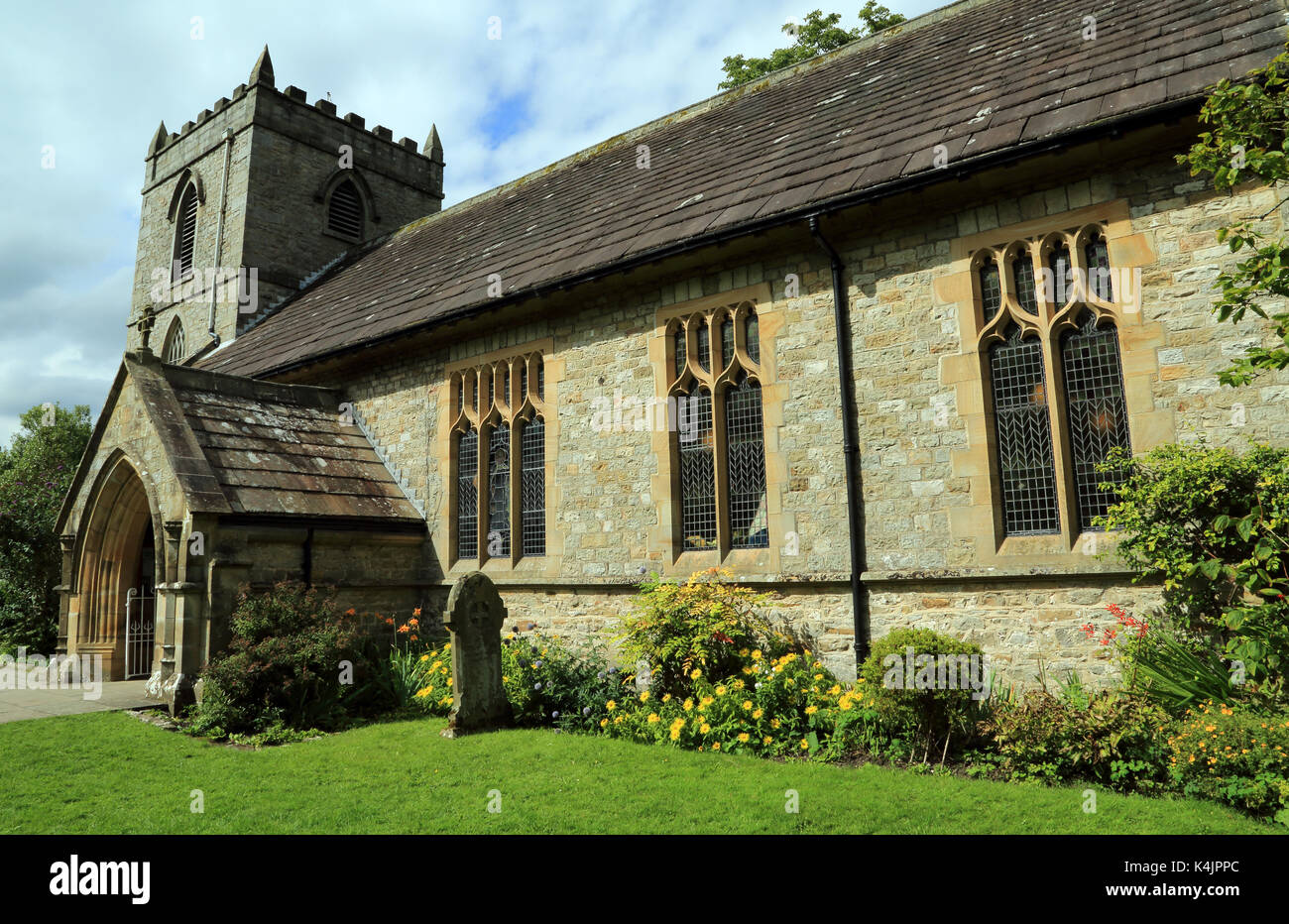 St Mary Church of England Church at Kettlewell in the Yorkshire Dales ...
