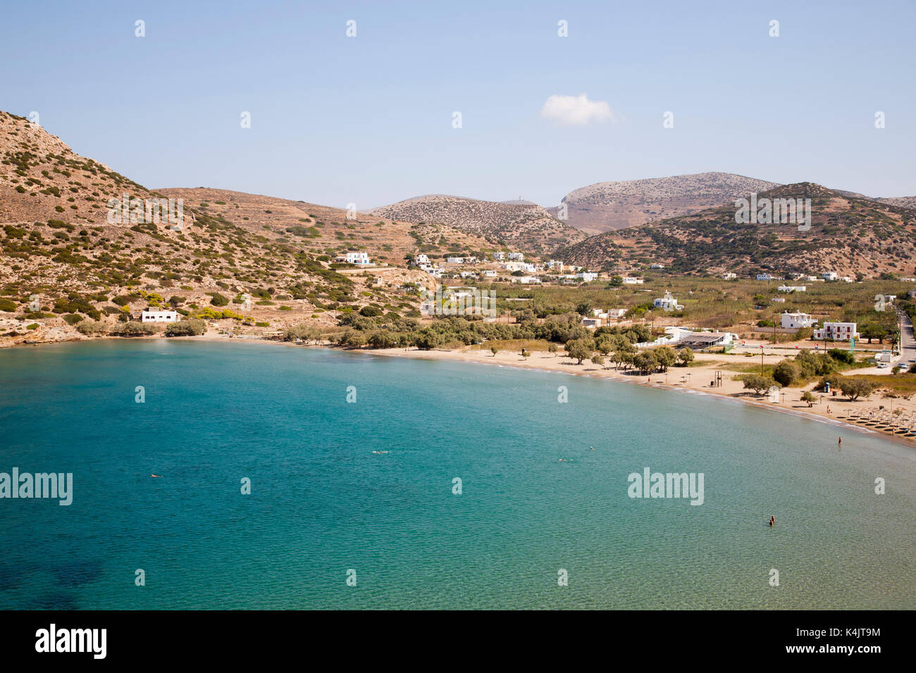 Galissas beach, Galissas area, Syros island, Cyclades, Aegean Sea ...