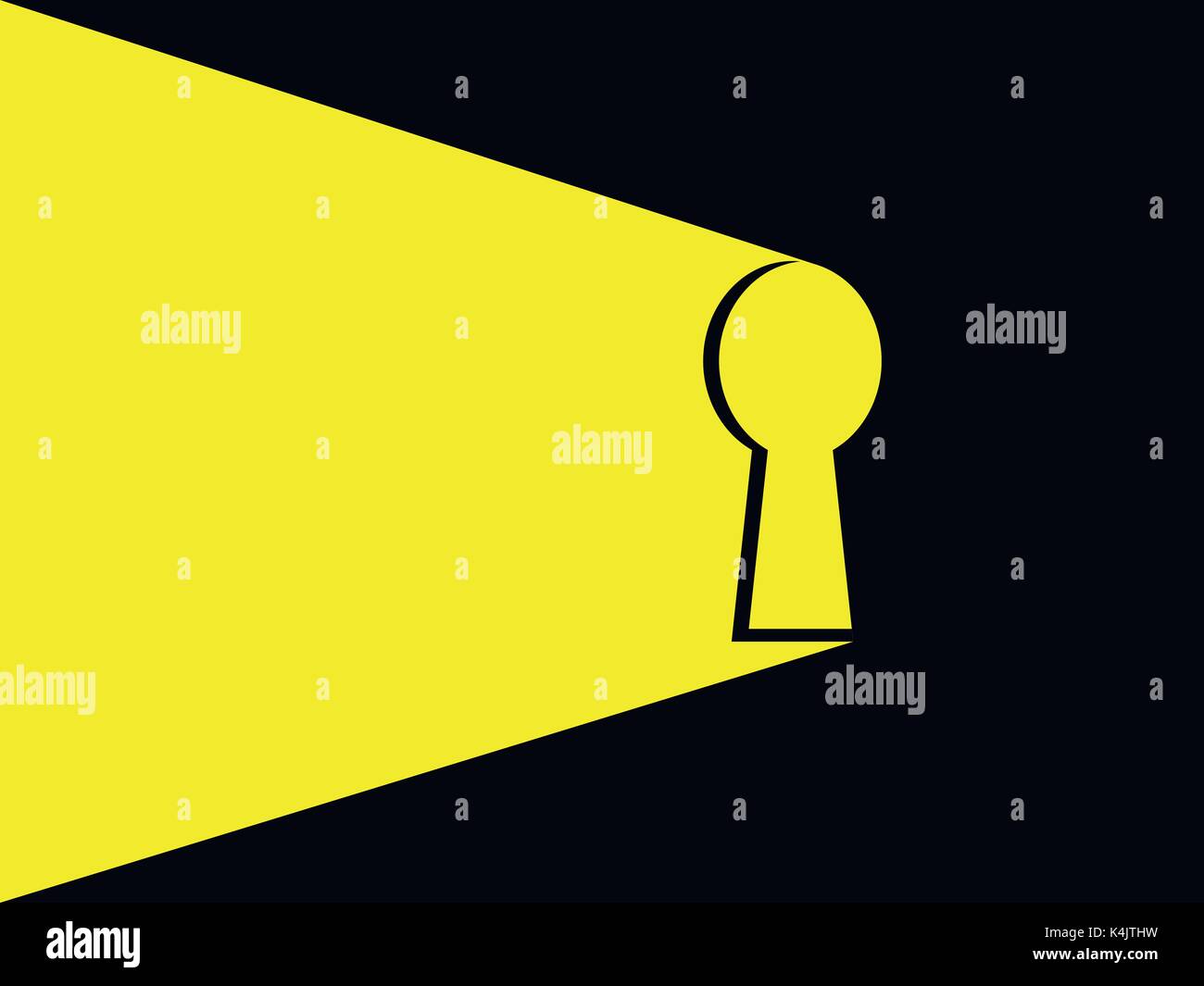 Light from the keyhole. Vector illustration Stock Vector Image & Art ...