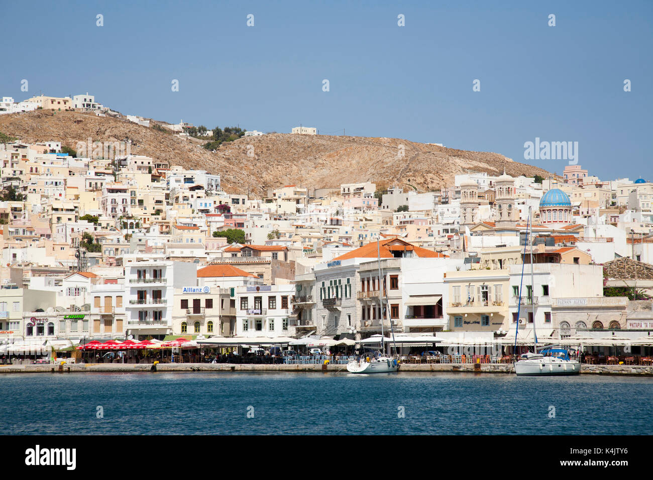 Hermoupolis, Syros island, Cyclades, Aegean Sea, Greece, Europe Stock ...