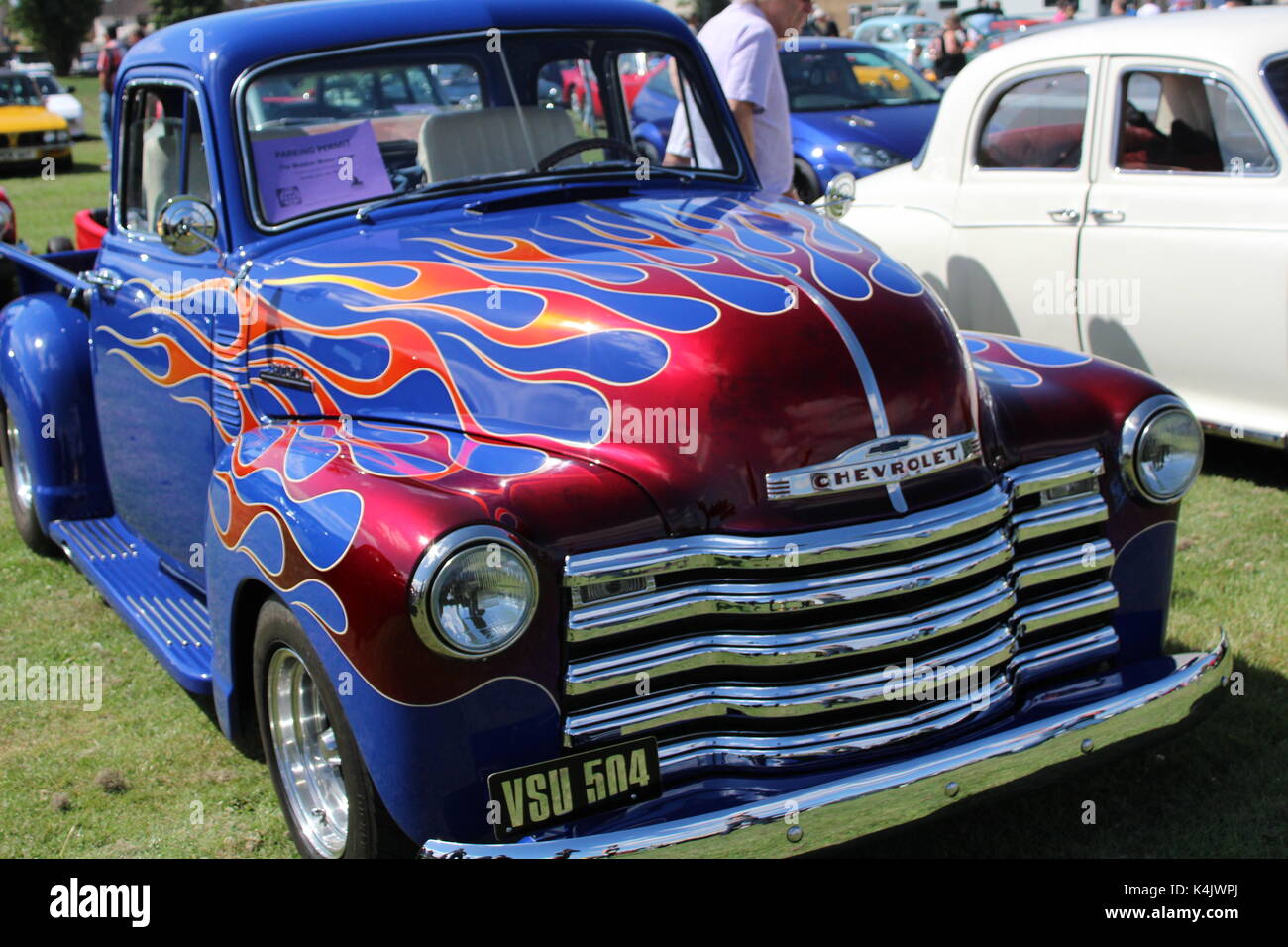 Blue hot rod flames hi-res stock photography and images - Alamy