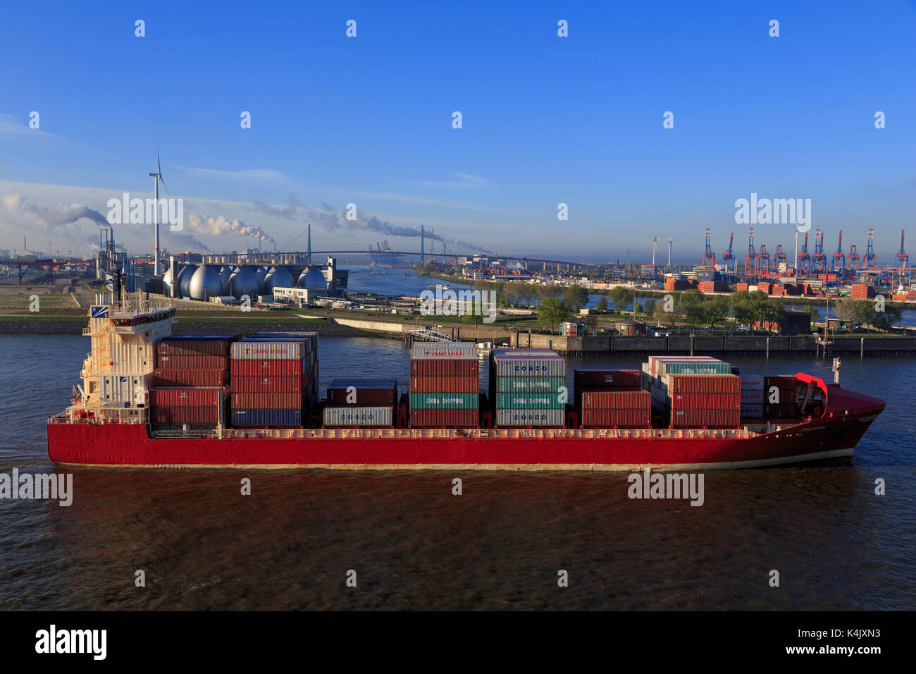 Container ship, Hamburg, Germany, Europe Stock Photo - Alamy