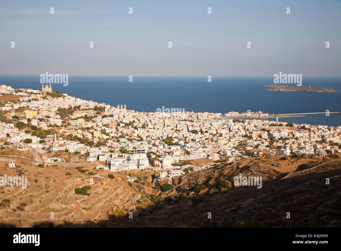 Hermoupolis, Syros island, Cyclades, Aegean Sea, Greece, Europe Stock ...