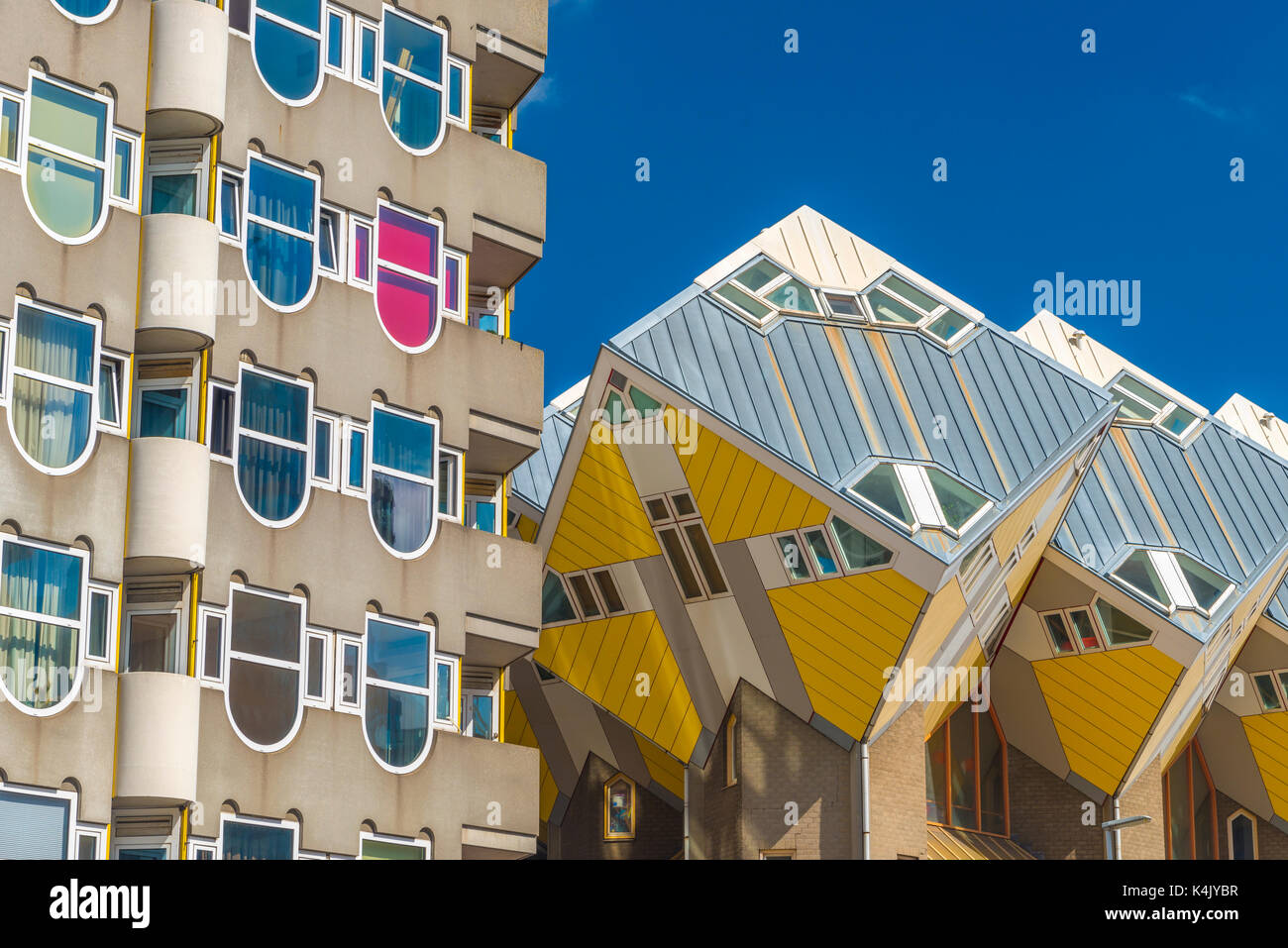 Cube houses (Pole Houses) (Tree Houses), Kubuswoningen, Rotterdam ...