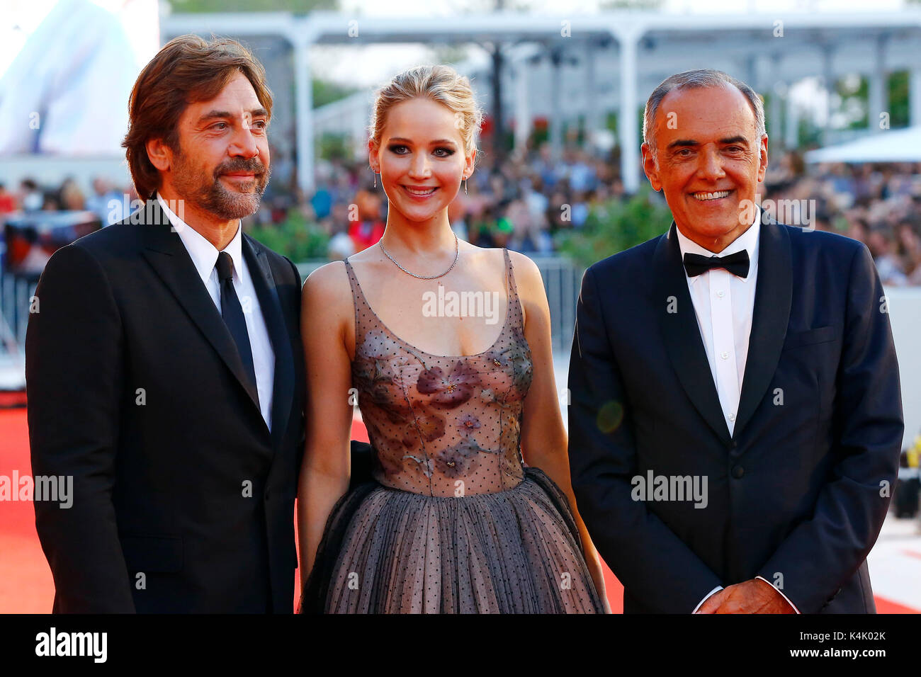 Venice, Italy. 05th Sep, 2017. Javier Bardem, Jennifer Lawrence and ...