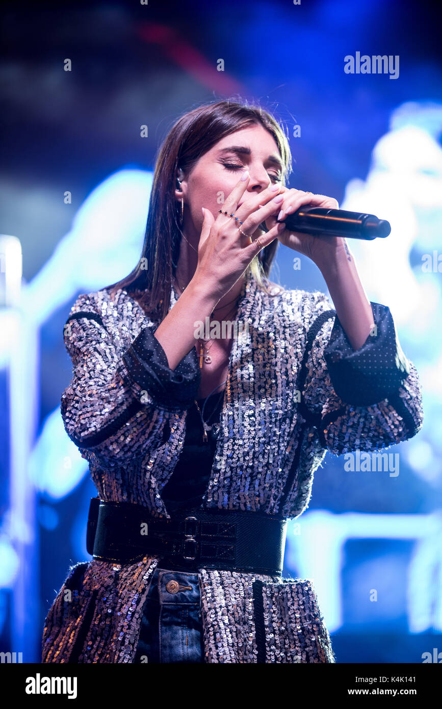 Carmagnola, 5th semptmber 2017, the italian singer Bianca Atzei ...