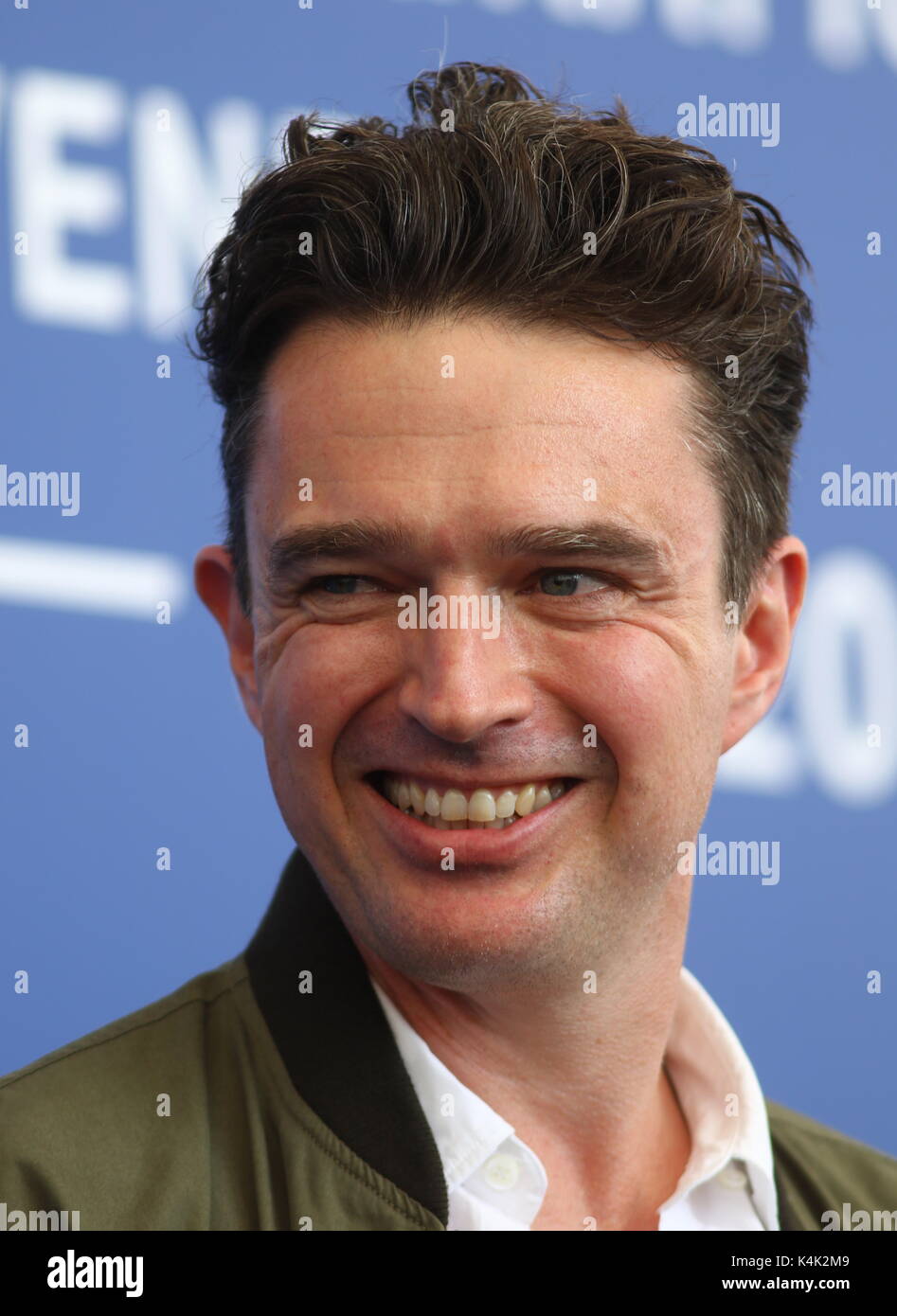 Venice, Italy. 6th September, 2017. Matt Day poses during the photocall ...