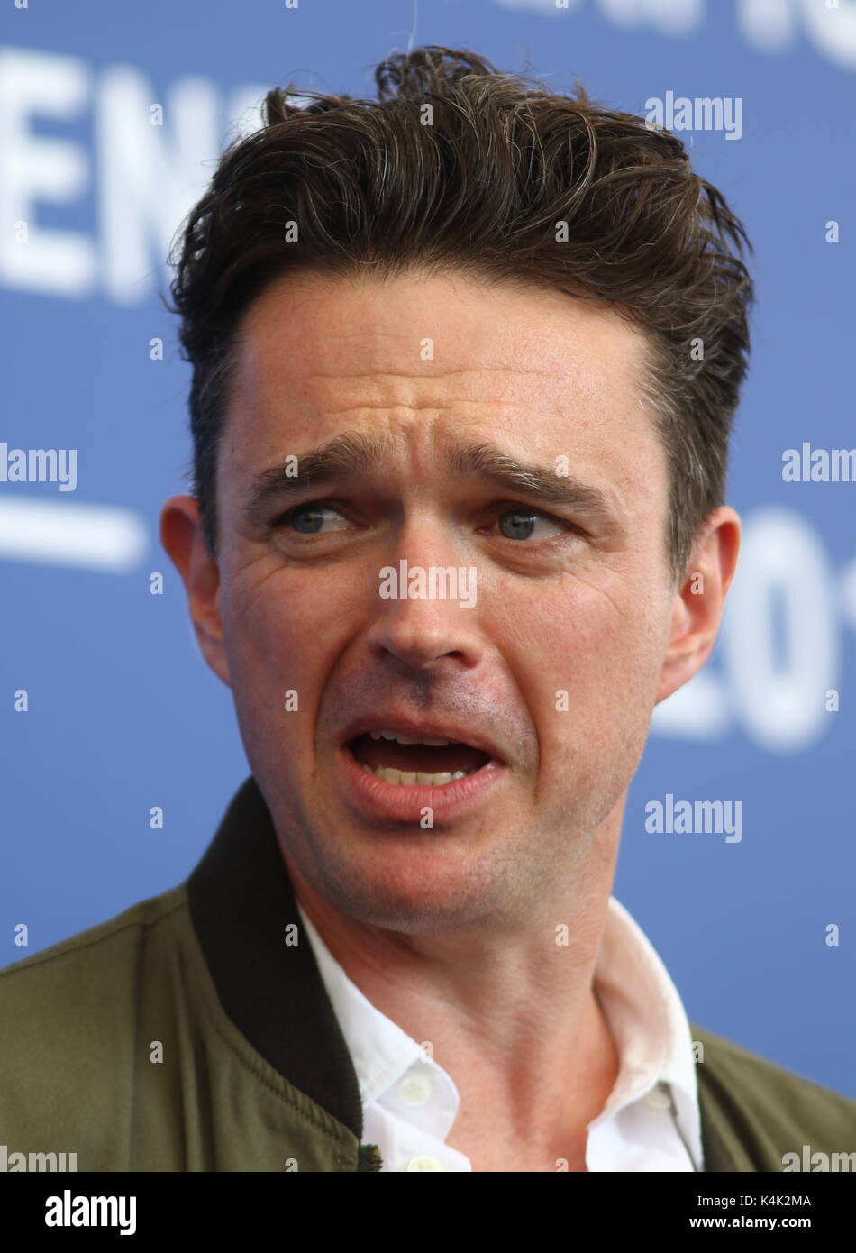Venice, Italy. 6th September, 2017. Matt Day poses during the photocall ...