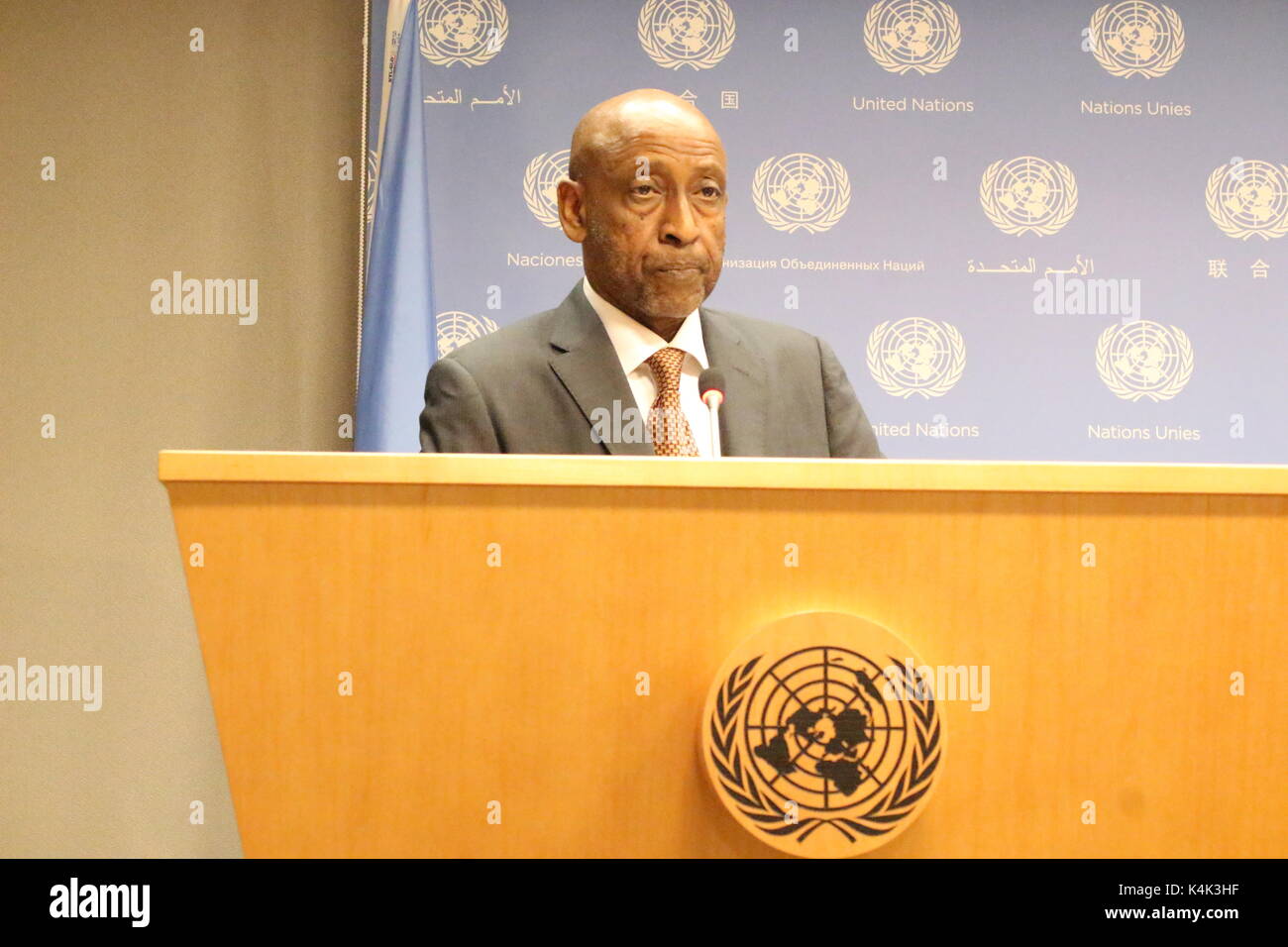 UN, New York, USA. 6th Sep, 2017. Amin Awad, UN Refugee Coordinator for ...