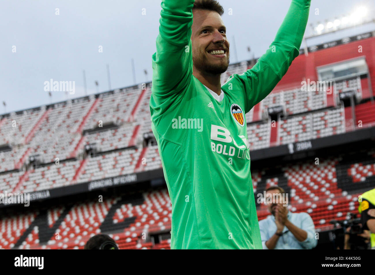 13 Norberto Neto of Valencia CF during presentation of the new summer ...