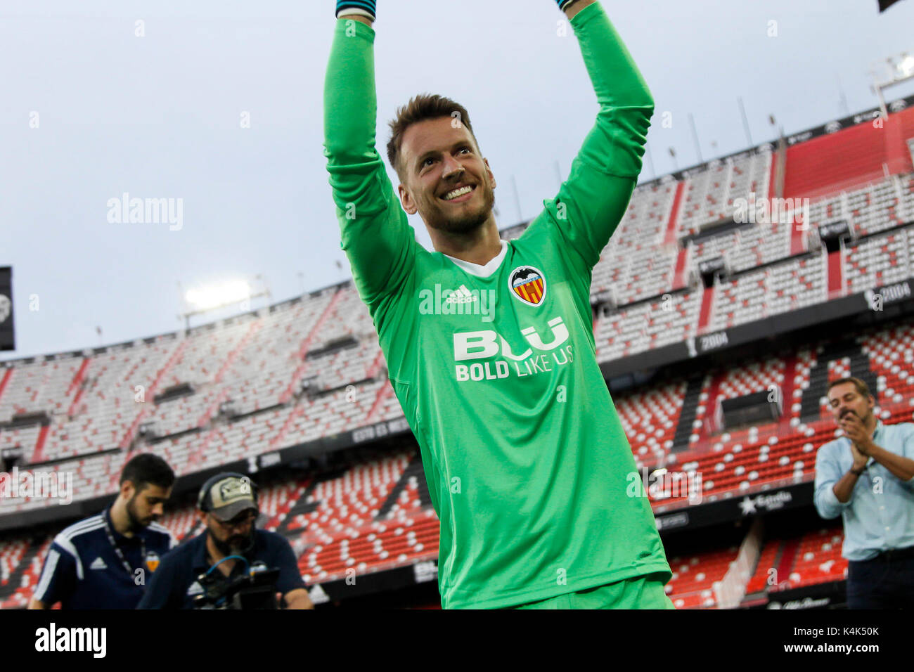 13 Norberto Neto of Valencia CF during presentation of the new summer ...